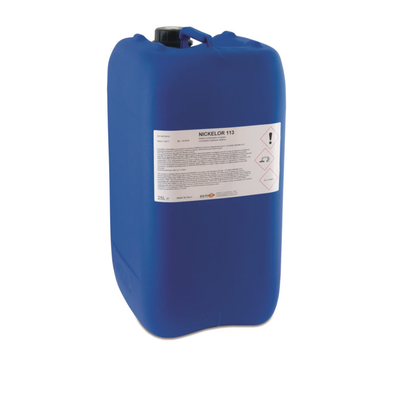 NICKELOR 113-25L Additivo brillantante completo per nichelatura lucida ...