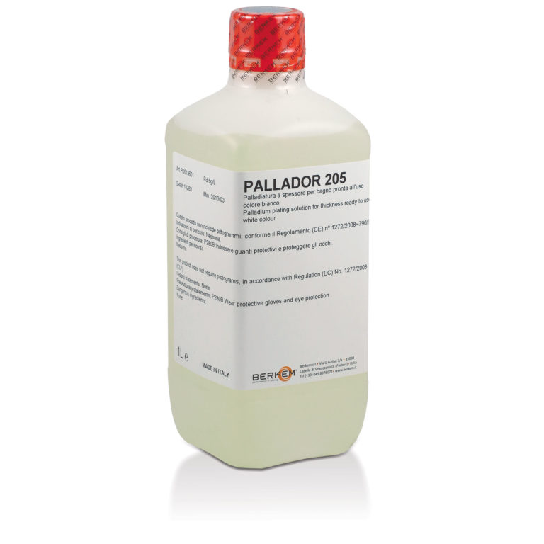 PALLADOR 205 White palladium thickness solution for bath plating (ready ...