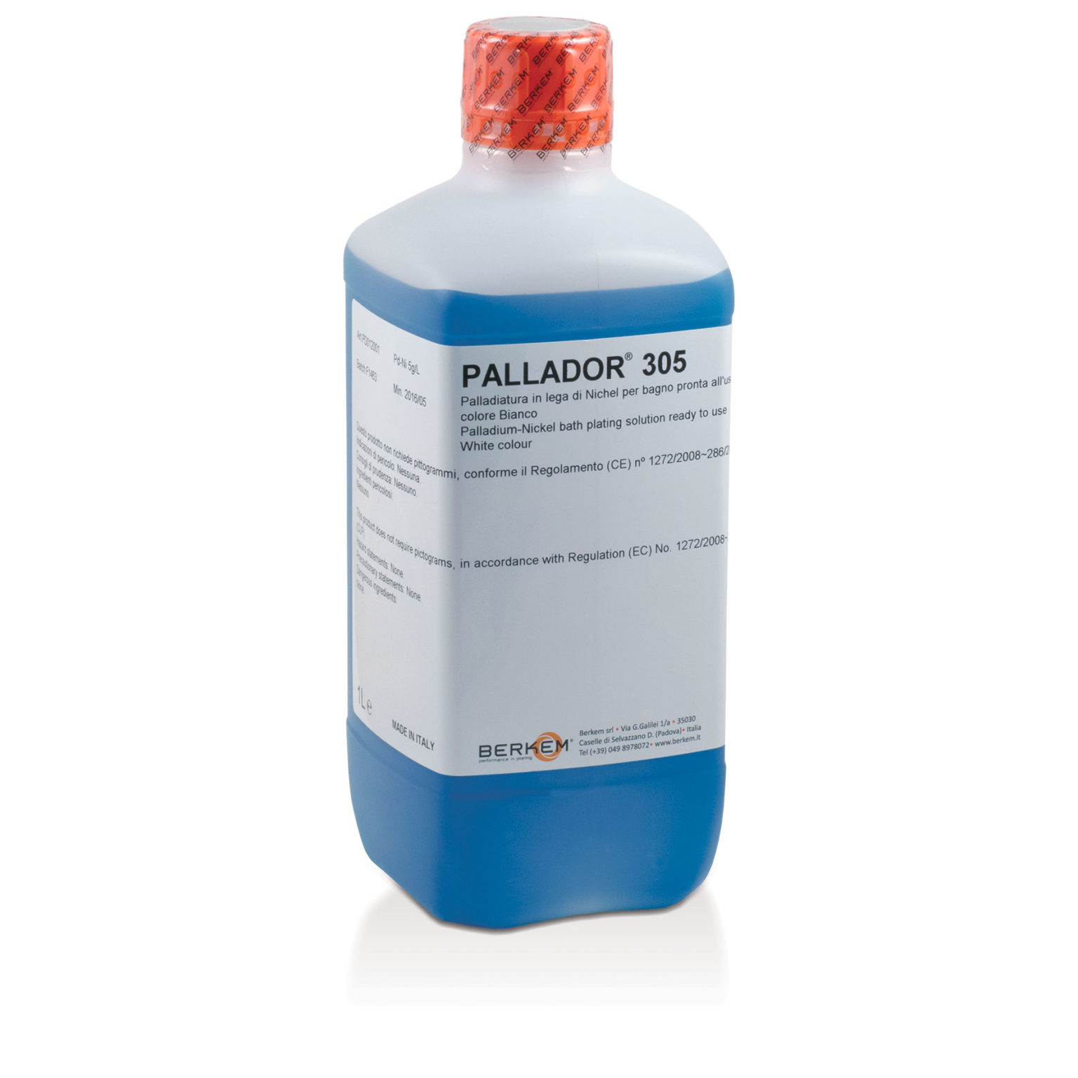 PALLADOR 305 White palladium-nickel alloy solution for bath plating ...