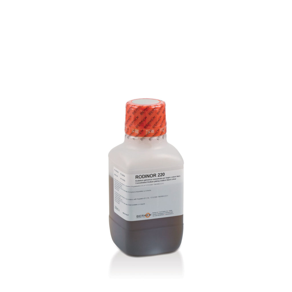 RODINOR 220 Black rhodium solution for bath plating (concentrated) Berkem