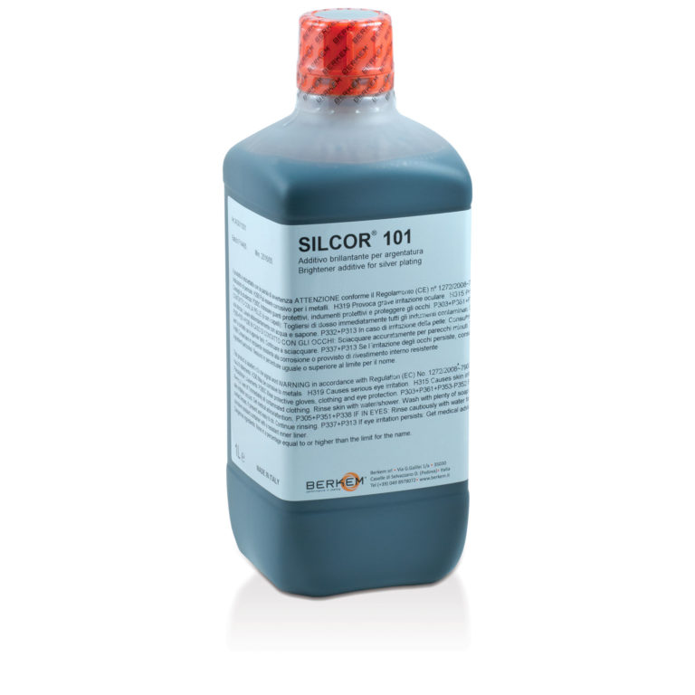 SILCOR 101 Brightener additive for silver solution for bath plating Berkem